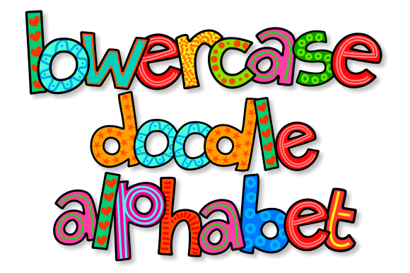 Lowercase Doodle Alphabet Set 1