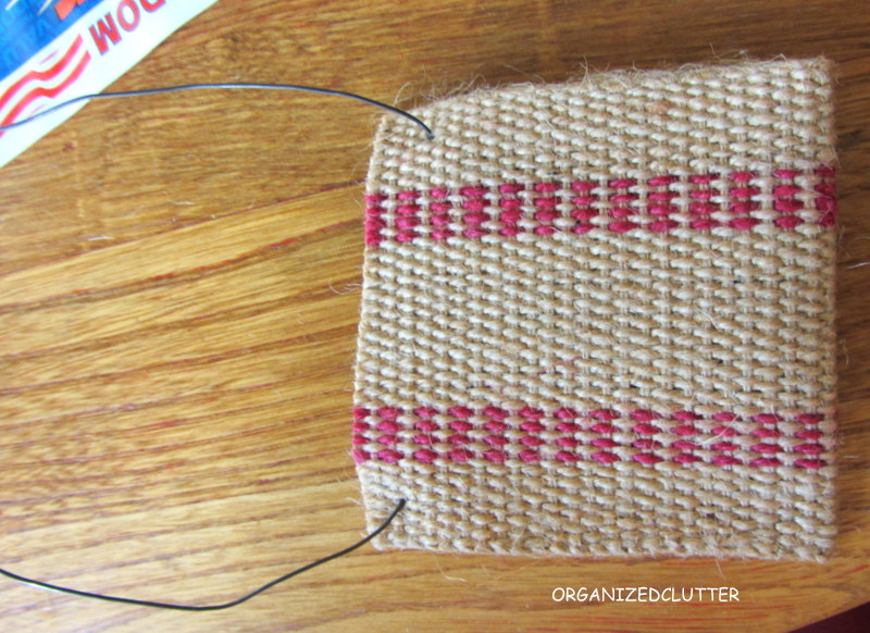 Christmas Crafting with Jute Webbing - Organized Clutter