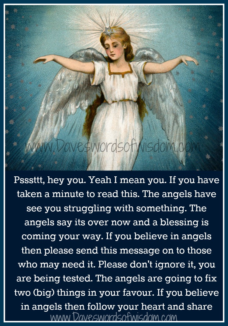 Daveswordsofwisdom.com: An Angel Blessing