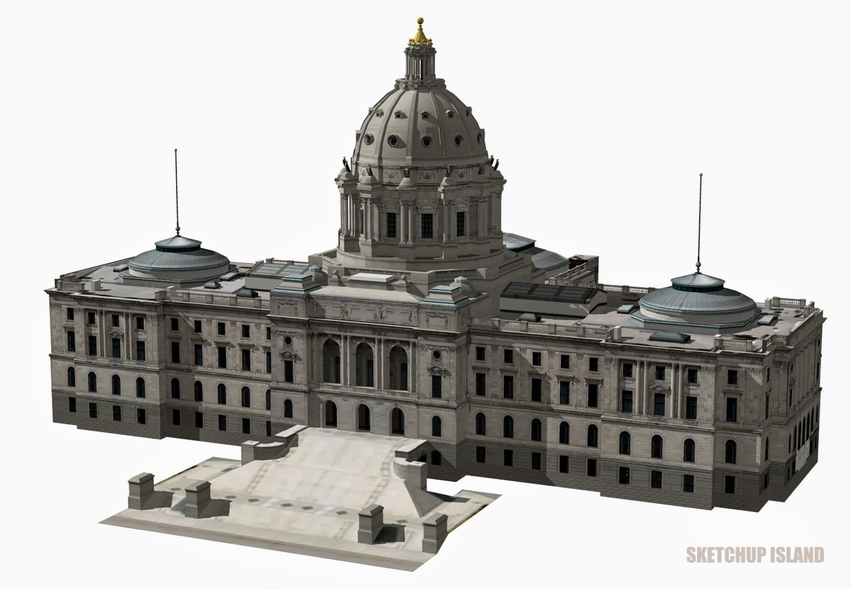 SketchUp Island: Geo Show-N-Tell: Minnesota State Capitol