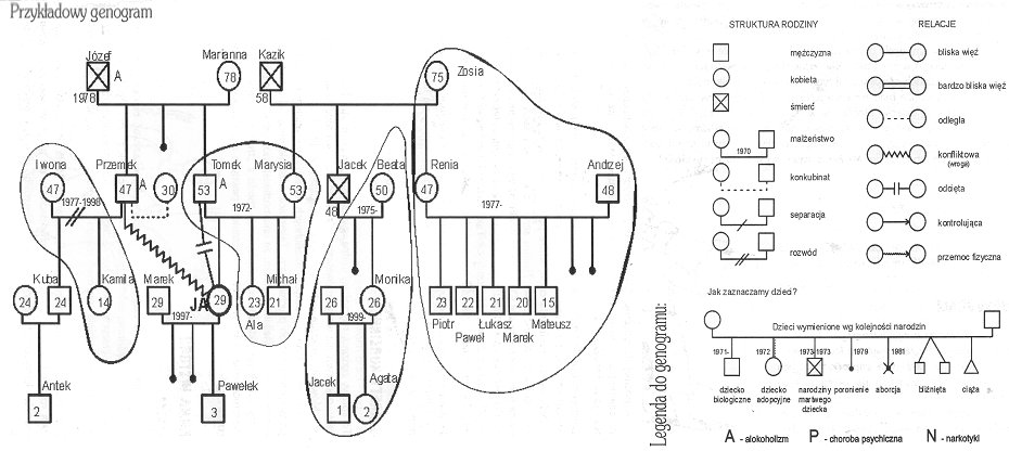 DDA - między destrukcją a perfekcją: Genogram - DIY