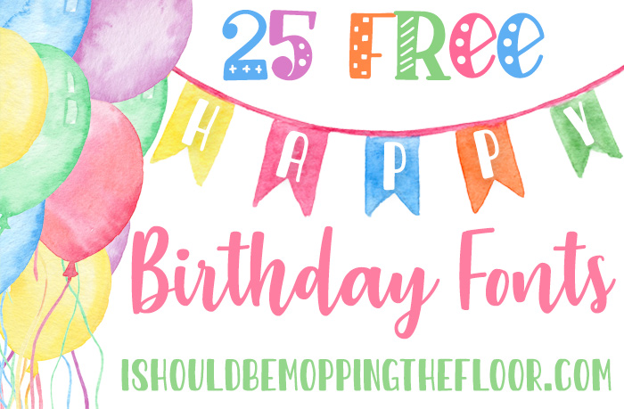 Happy Birthday Fonts For Cards