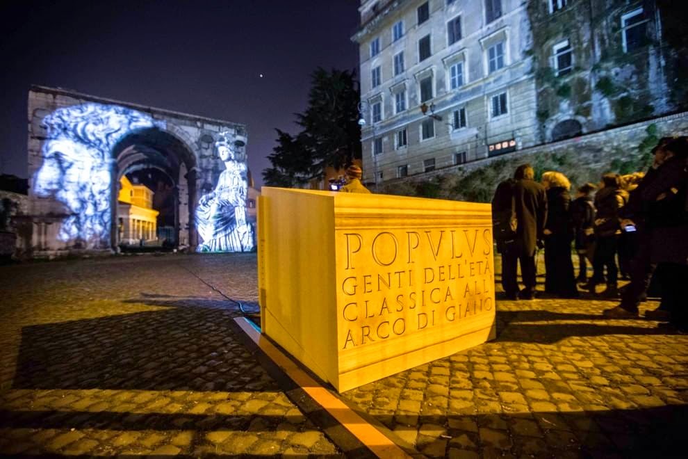 Mayflower014: Storia e luce sull'Arco di Giano. A Roma