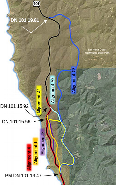 US Route 101 and the Last Chance Grade