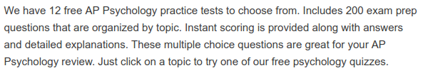 AP Psychology @AHS: 10:REVIEW