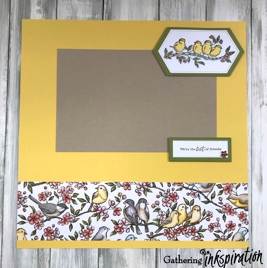 Gathering Inkspiration: Bird Ballad Scrapbook Pages