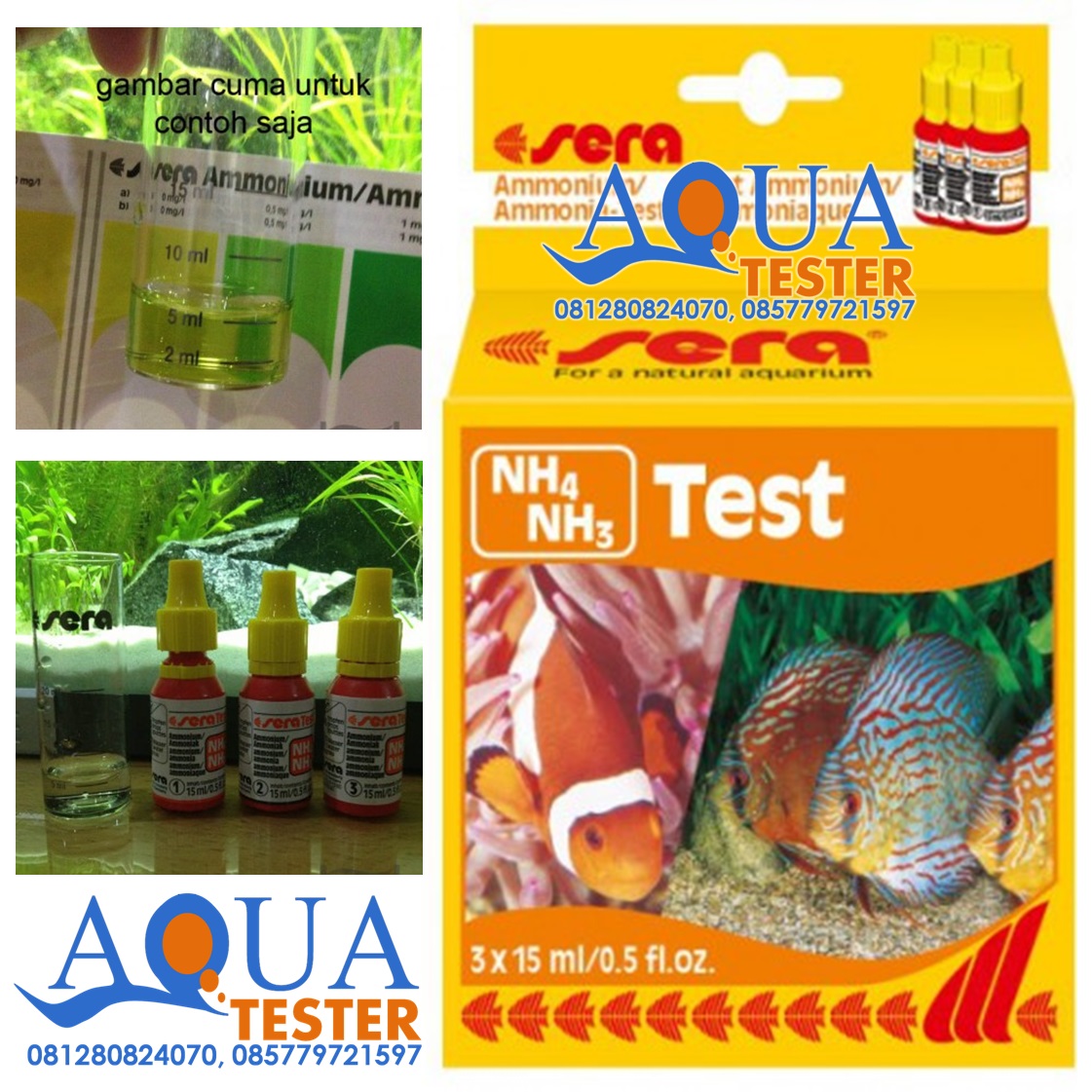 Test Kit NH4/NH3 (merk SERA) - Aqua Tester