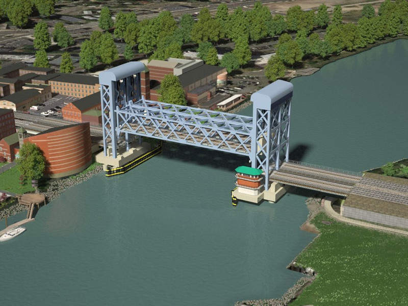 Industrial History: 1896 (Amtrak+MNCW)/New Haven Walk Bridge over ...