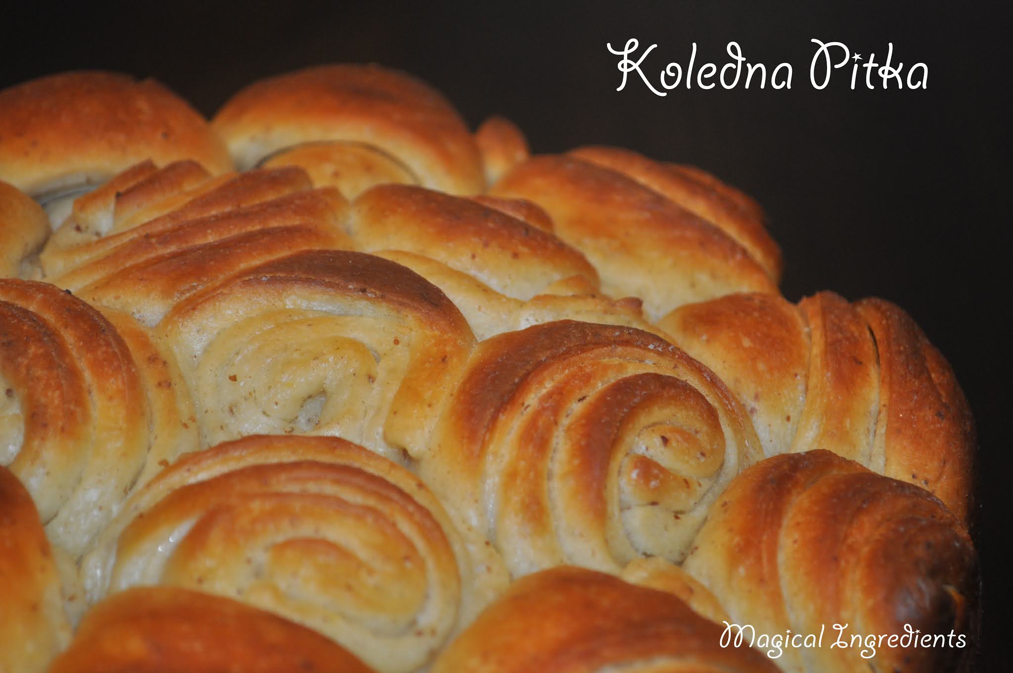 Koledna Pitka - Bulgarian Christmas Eve Bread - Eggless Version # ...