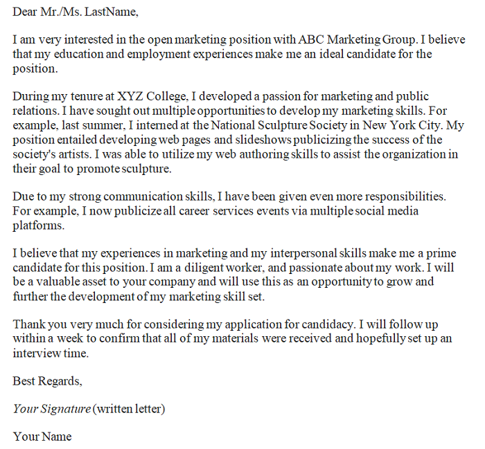 Cover Letter Examples Ireland ~ Resume Letter