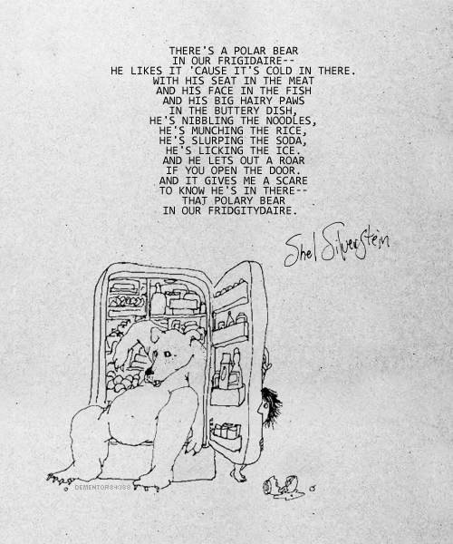 Muddy Puddle Musings: Poem: Bear in There by Shel Silverstein
