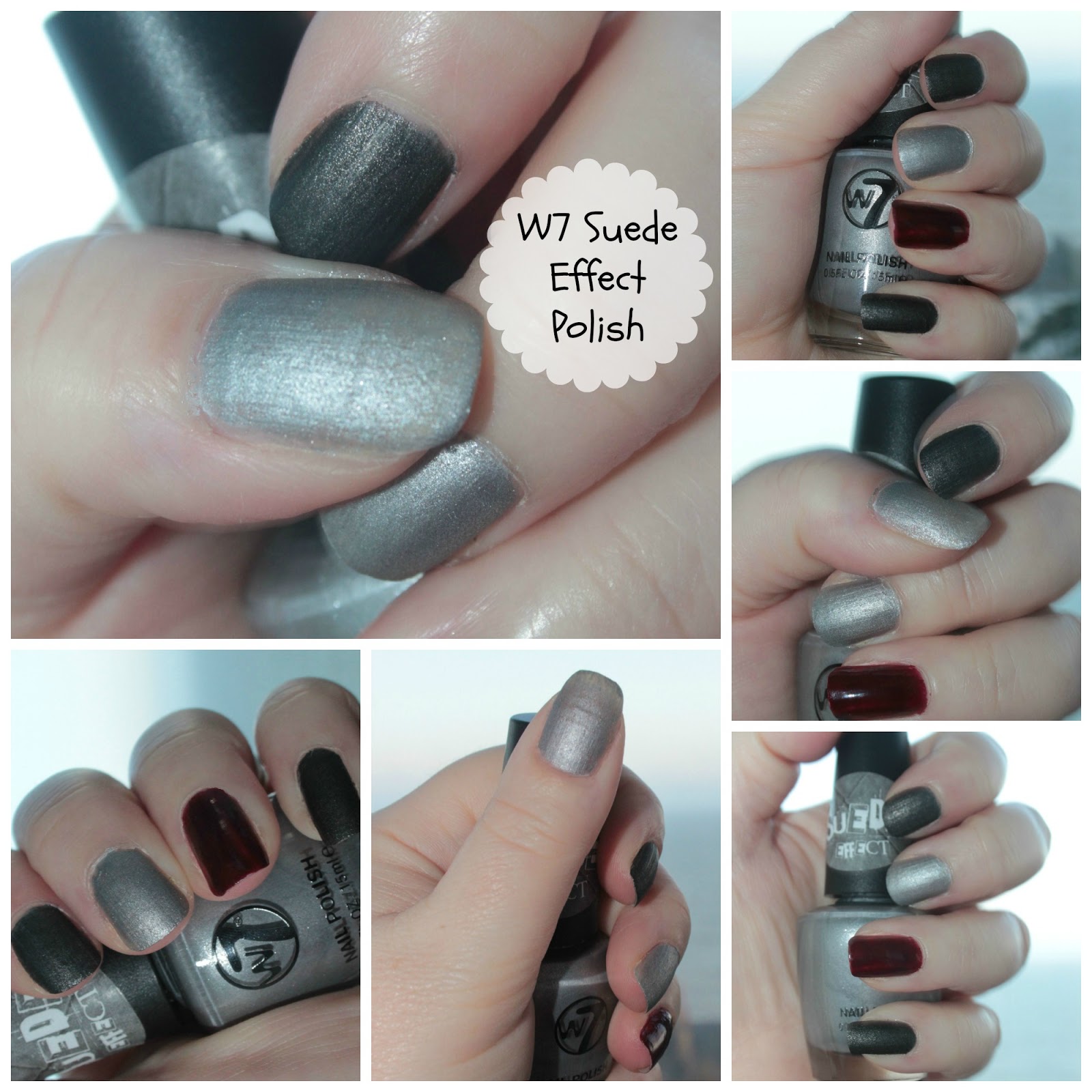 Suede effect NOTD - Love Leah
