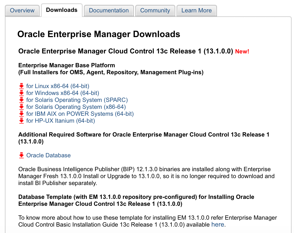Oracle Enterprise Manager 13c Available ~ Dirk Nachbar This Blog Is