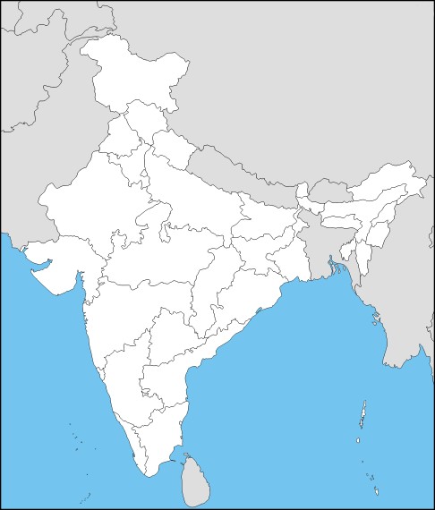 India Map Free Download With 28 States 8 Union Territories In Hindi