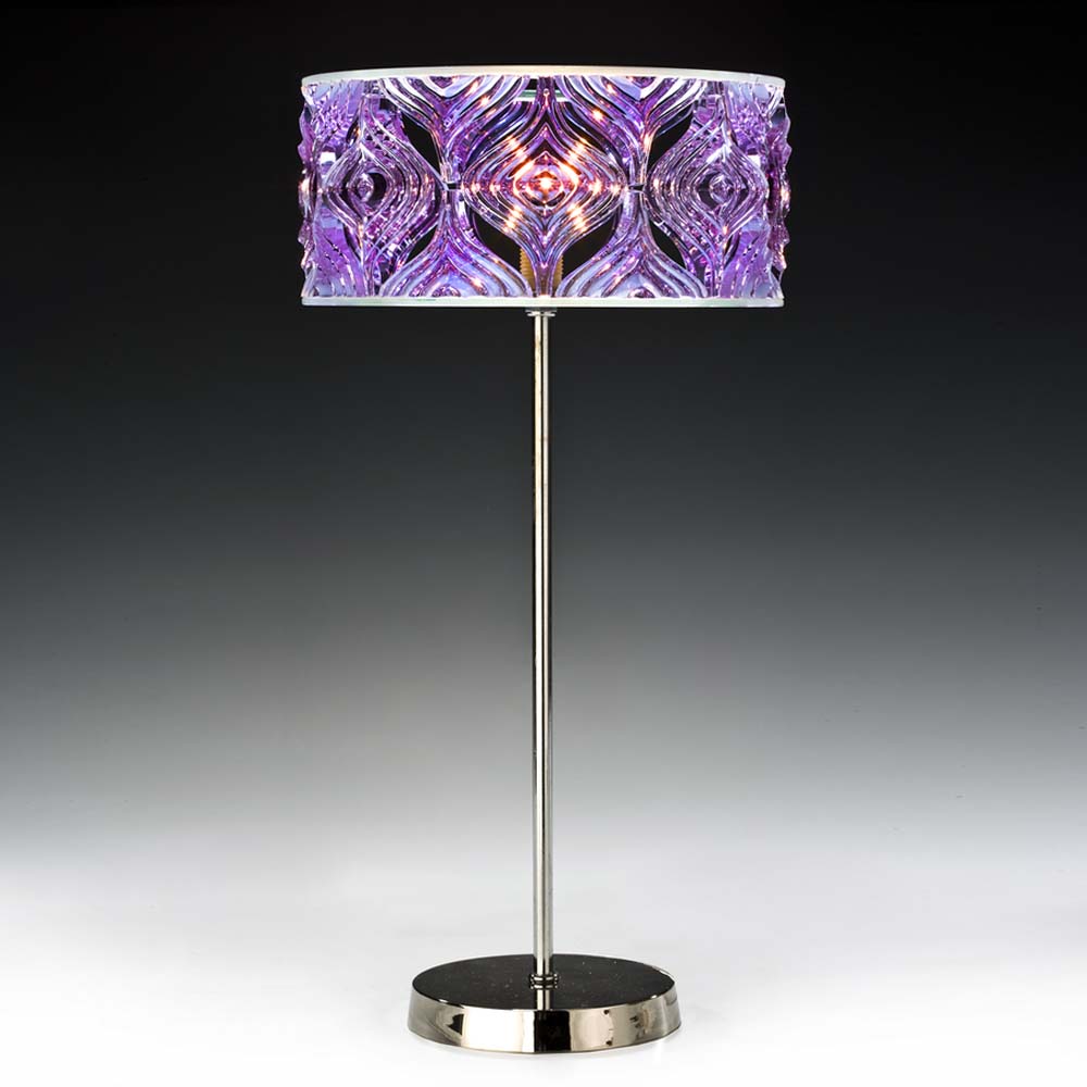 Tischleuchten aus Glas und Kristall