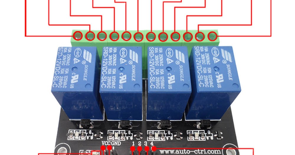 m7688研究筆記: 4 port relay module
