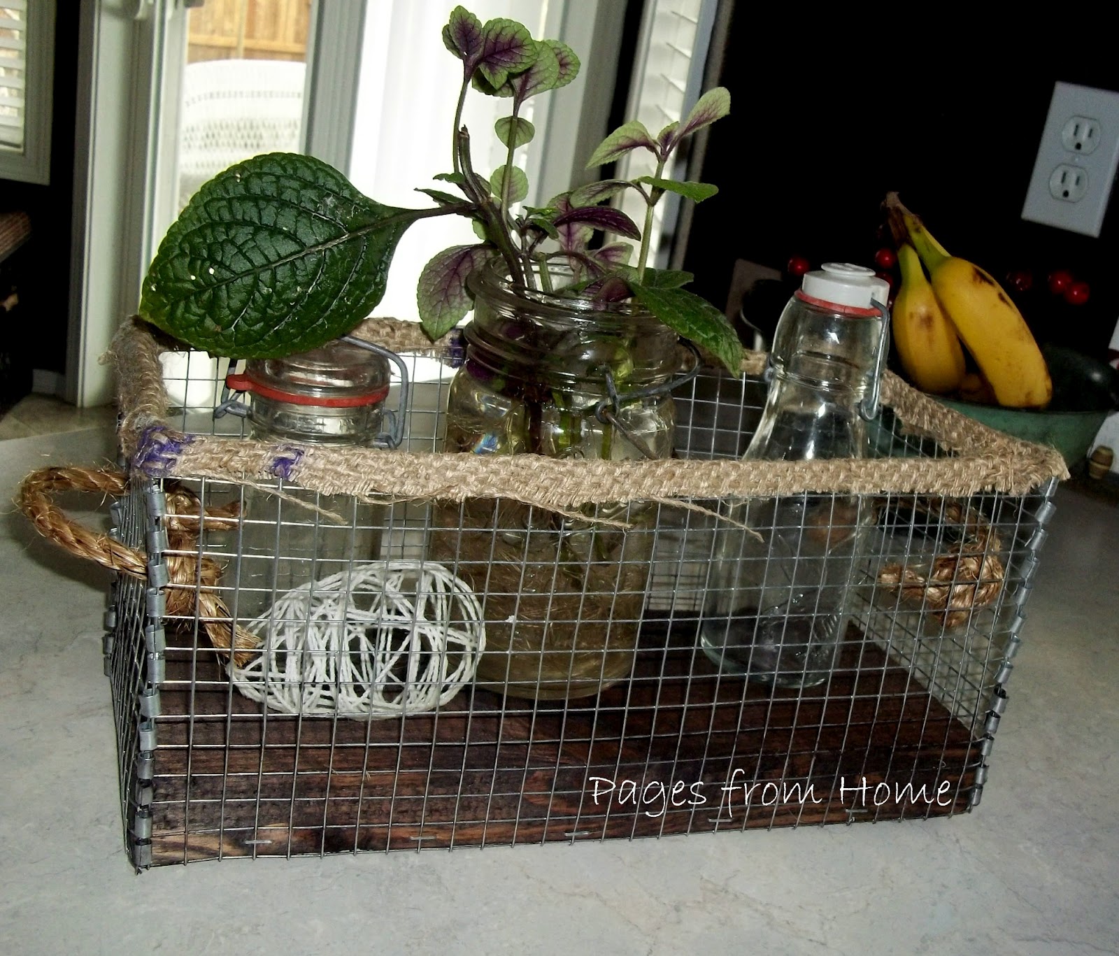 Pages from Home: Homemade Wire Basket
