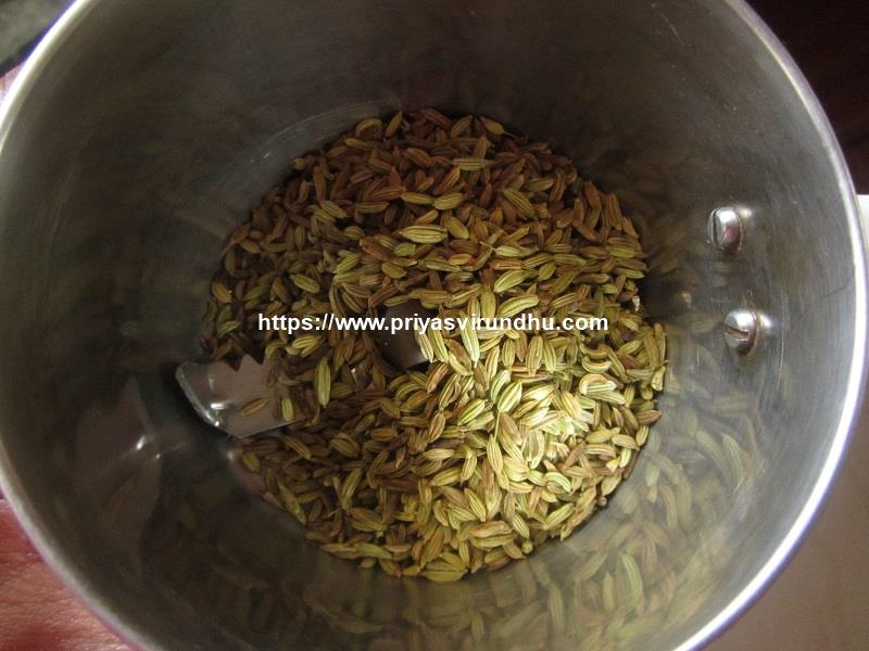 Priya's Virundhu: Fennel Seeds Powder/Sombu Thool/Perunjeeragam Thool ...