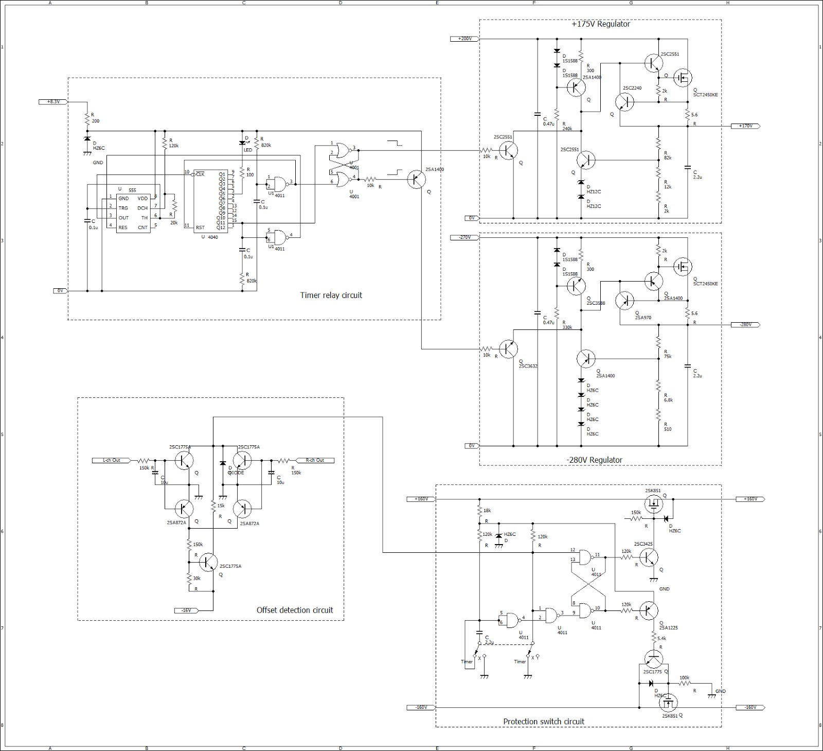 Audio Electronics (DC amplifier series, etc.) : 6C19P Power IVC amprifier