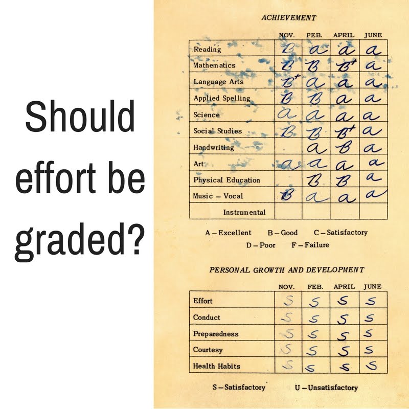Questioning Grades: Mastery vs Effort