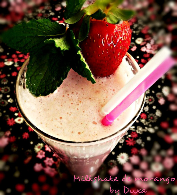 Cozinhadaduxa: Milkshake de Morango