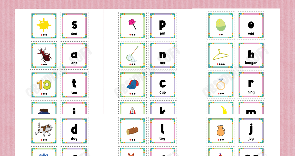 Jolly Phonics Flash Cards