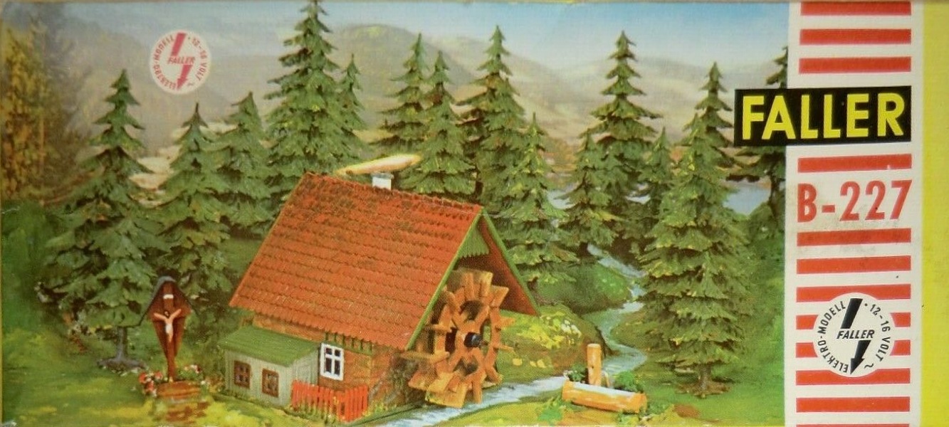 Bahnbauten H0/TT/N: Wassermühle [mit Motor]