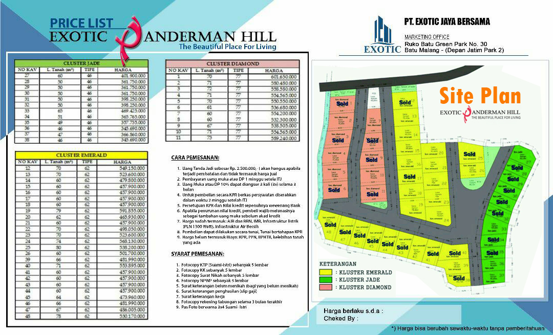 Exotic Panderman Hill | Perumahan Villa di Batu Malang