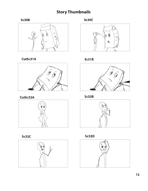 Jay's Storyboard Art: Sticky Situation Storyboard Originals