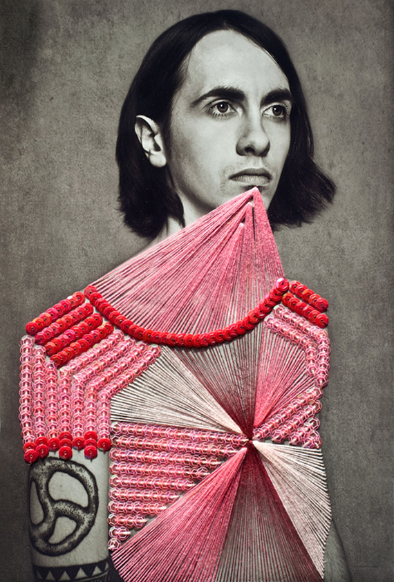 LIZARELLA: MAURIZIO ANZERI - Embellished vintage photos