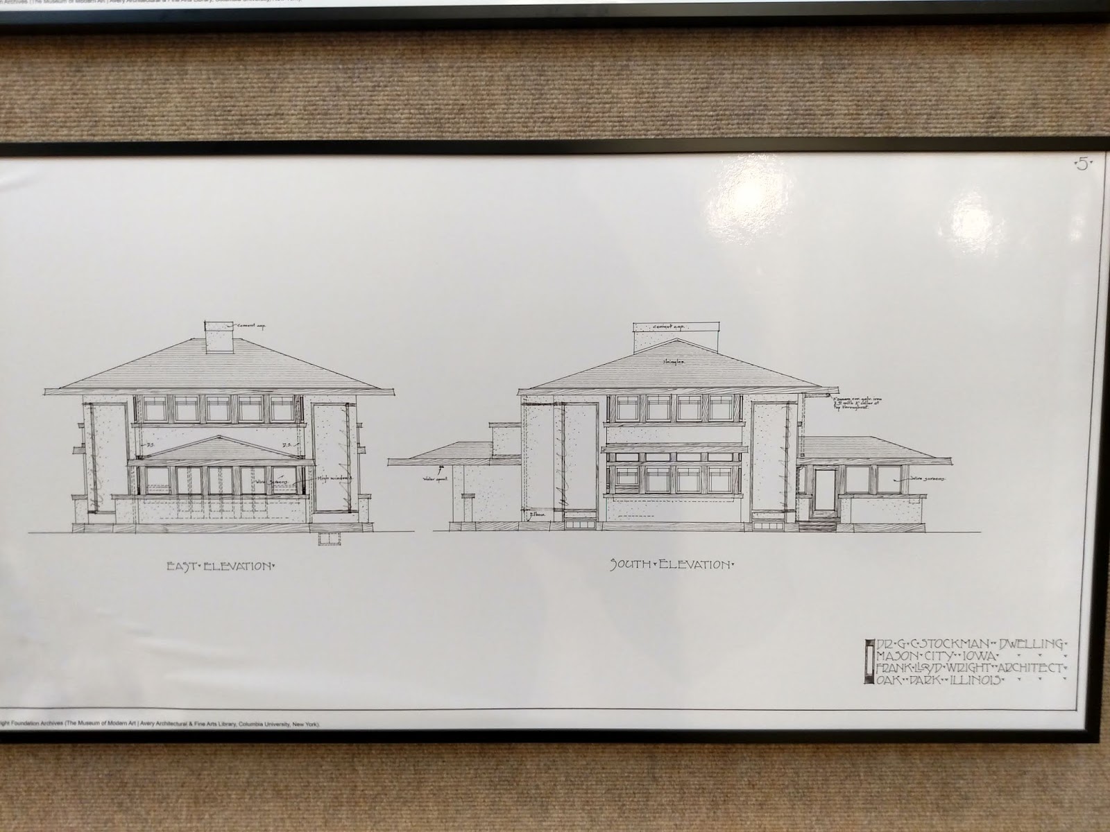 Traversing the Trails: Frank Lloyd Wright Stockman House in Mason City Iowa