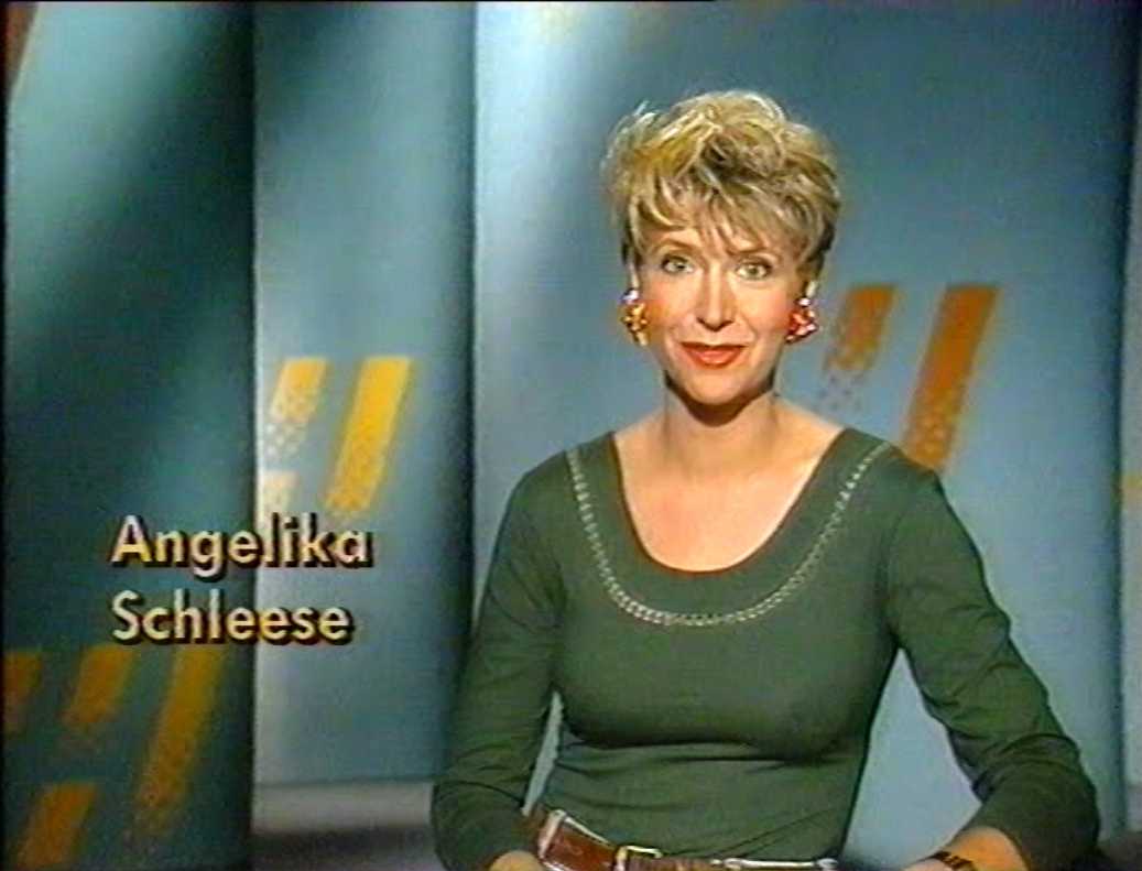 Deutsche TV ansagerinnen: Angelika Schleese august 1992 ARD WDR ansage ...