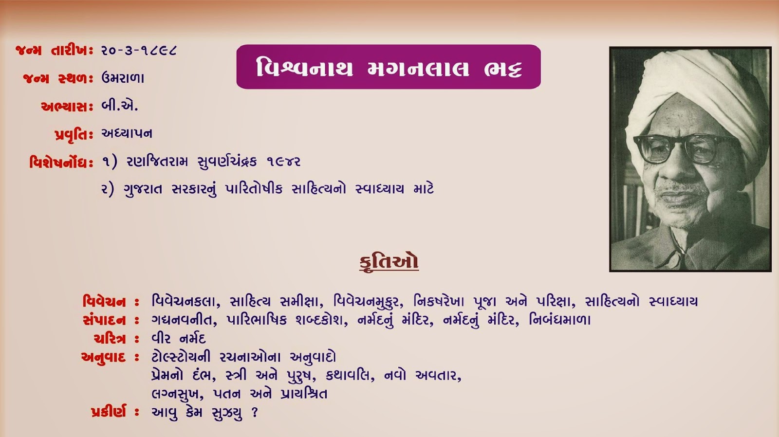 Gujarati Poets of Gujarat and Indian Leaders Freedom Fighters - Famous ...