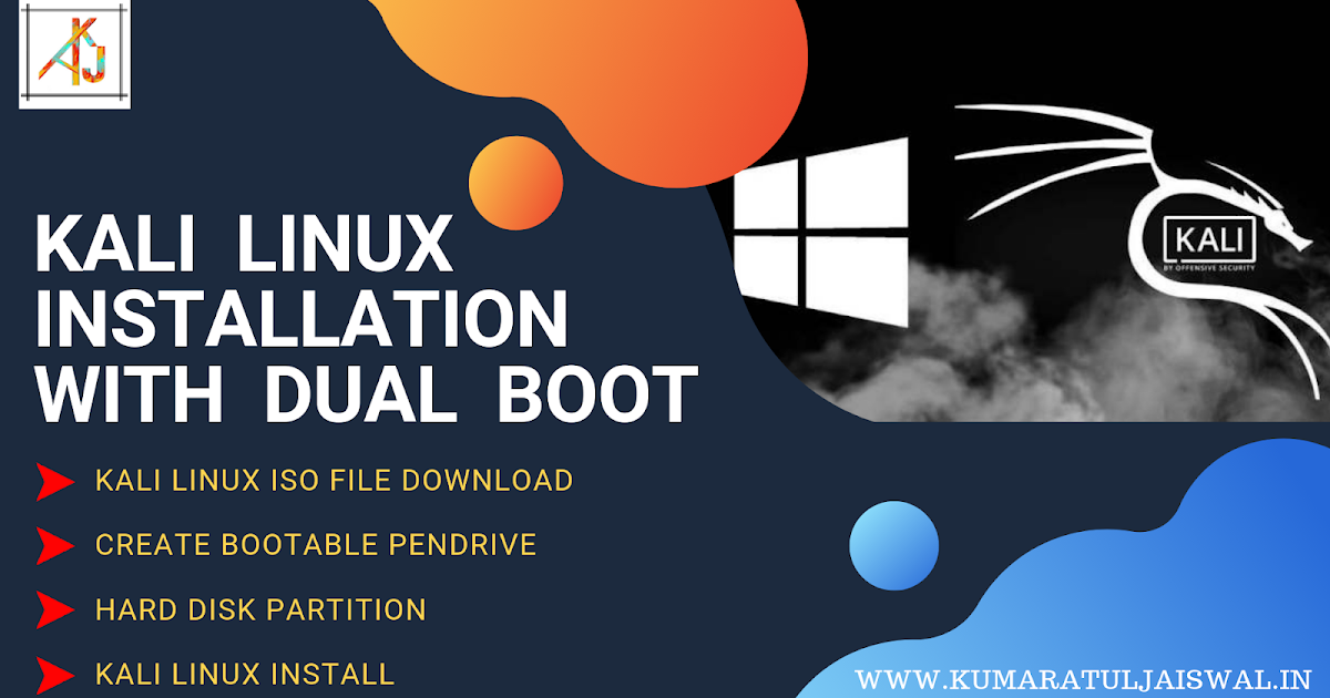 How to install Kali linux with dual boot windows+linux | Hacking Truth.in