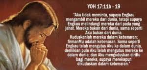 RENUNGAN ROHANI KATOLIK: DOA YESUS UNTUK MURID-MURIDNYA (BAGIAN-2)