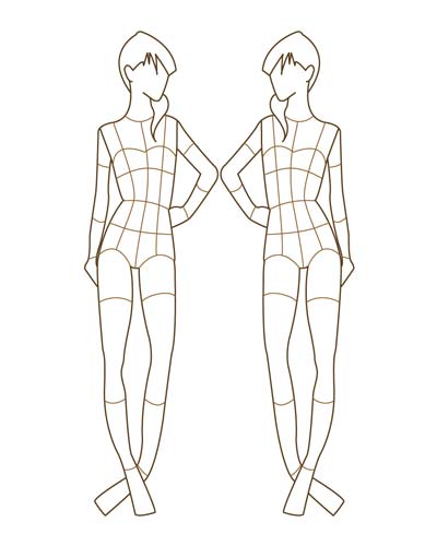 Croquis fashion: corpo de croqui