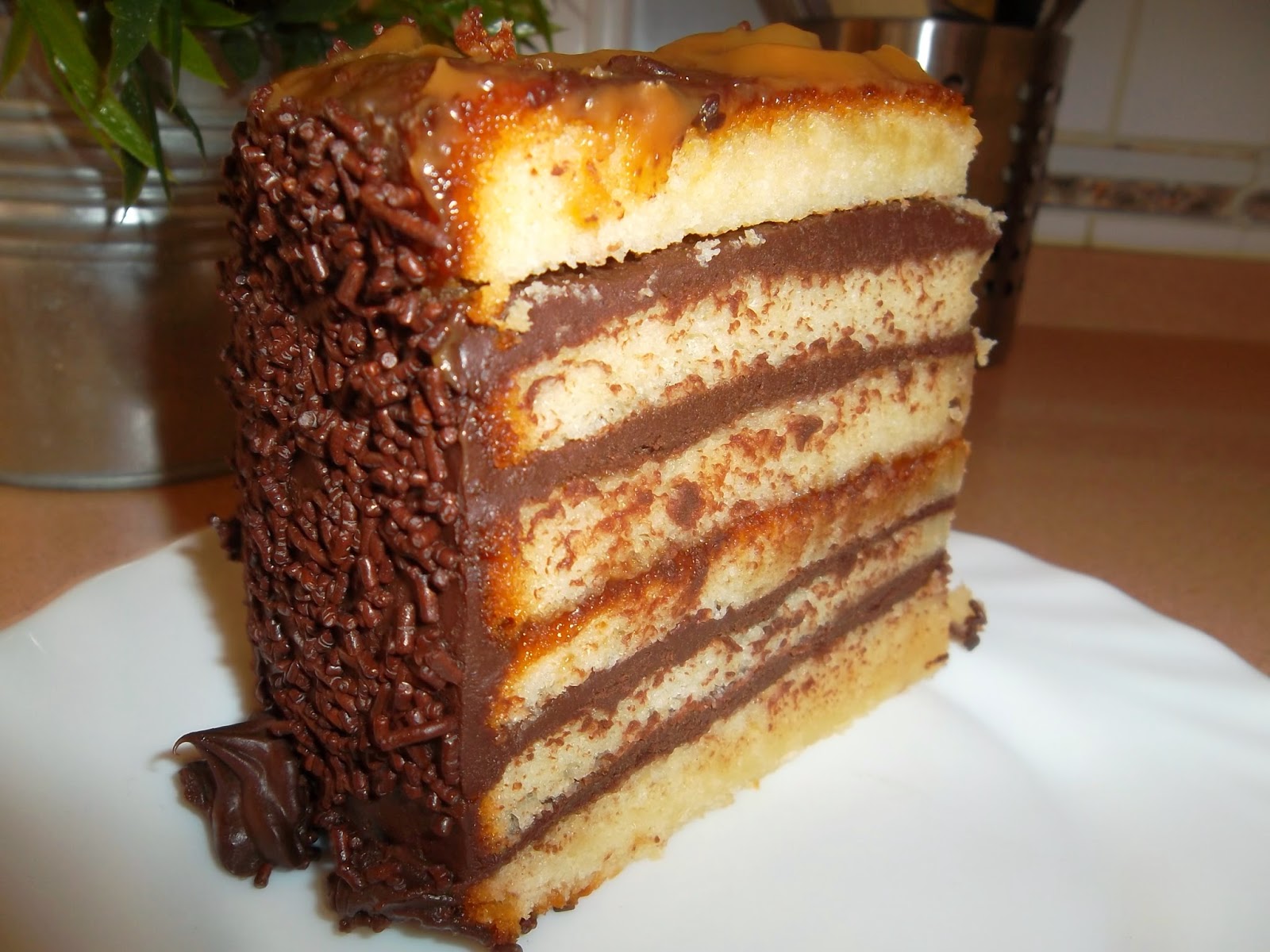 CREMA Y CHOCOLATE: TARTA DOBOS