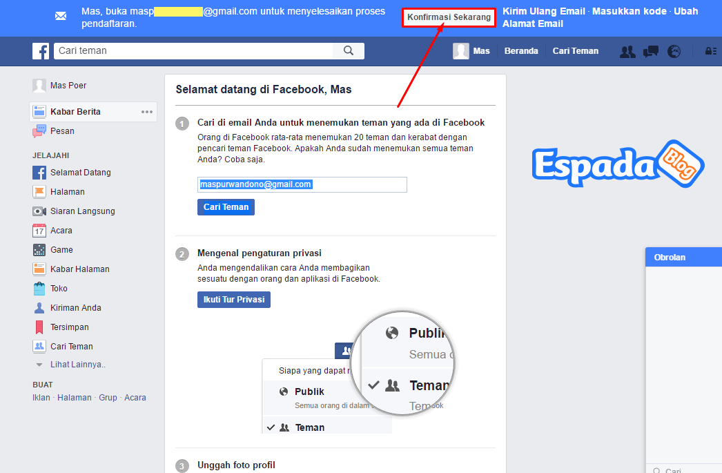 Cara Daftar dan Membuat akun Facebook Terbaru - SEO ID