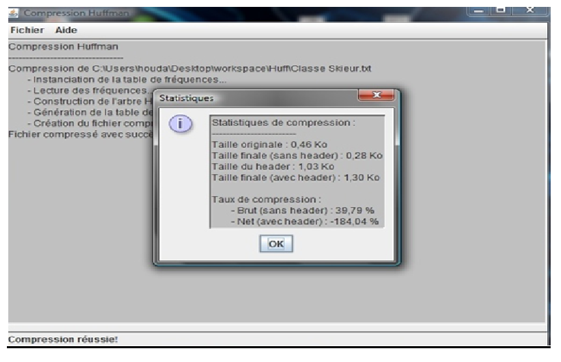 Application interactive permettant la compression /décompression d’une ...