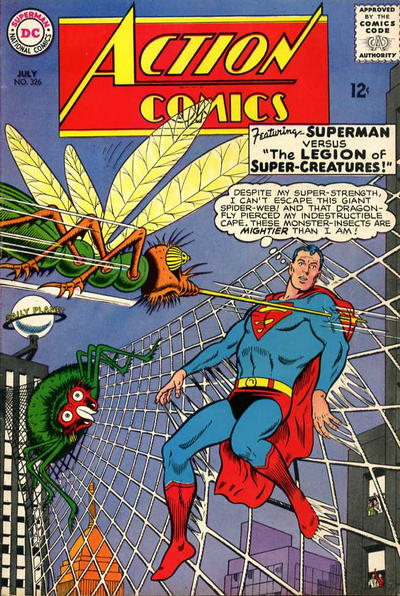 Dave's Comic Heroes Blog: Superman Vs Giant Insects