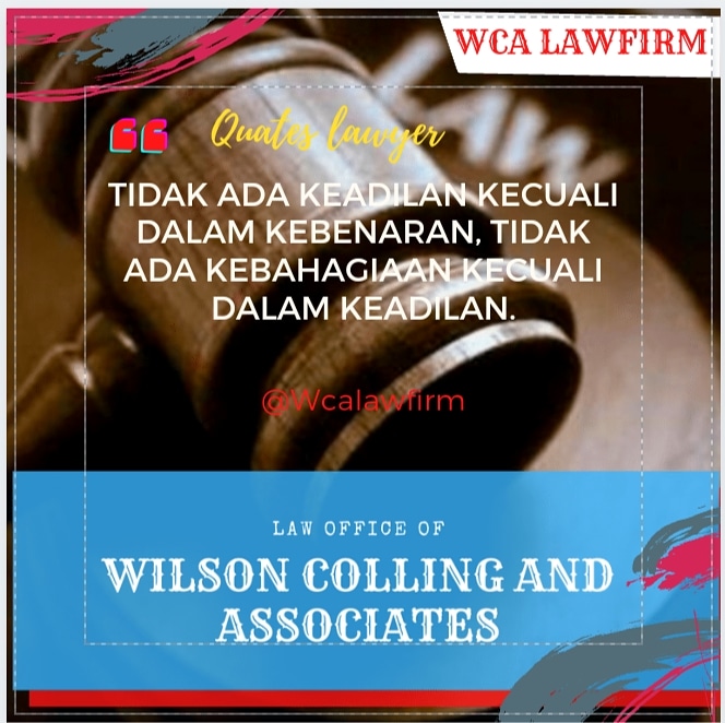 Hukum Bicara: Profil | Kantor Hukum | Pengacara Terbaik | WILSON COLLING, S.H., M.H.,