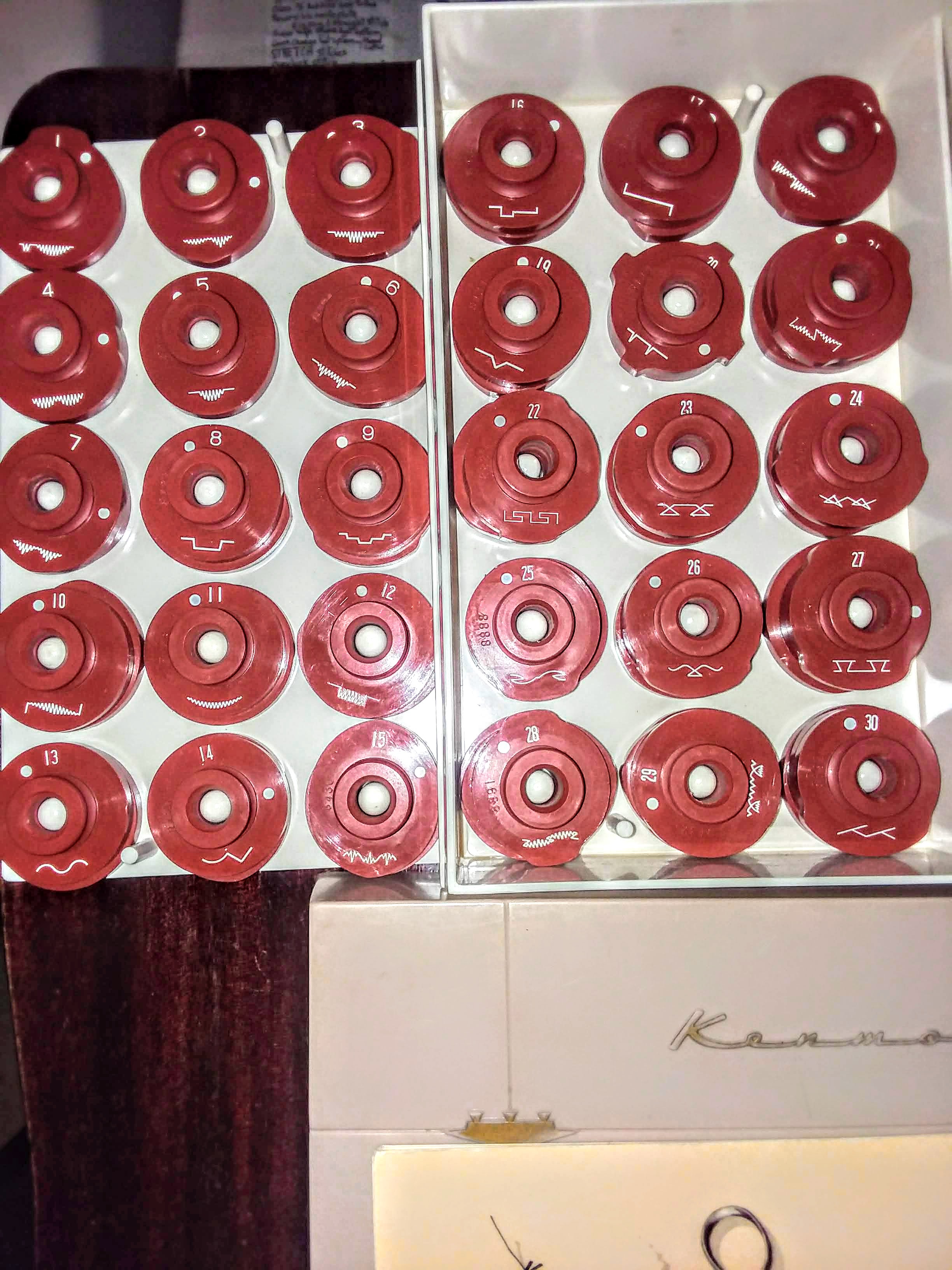 VINTAGE KENMORE SEWING MACHINE CAM TYPES AND STITCHES EMBROIDERY