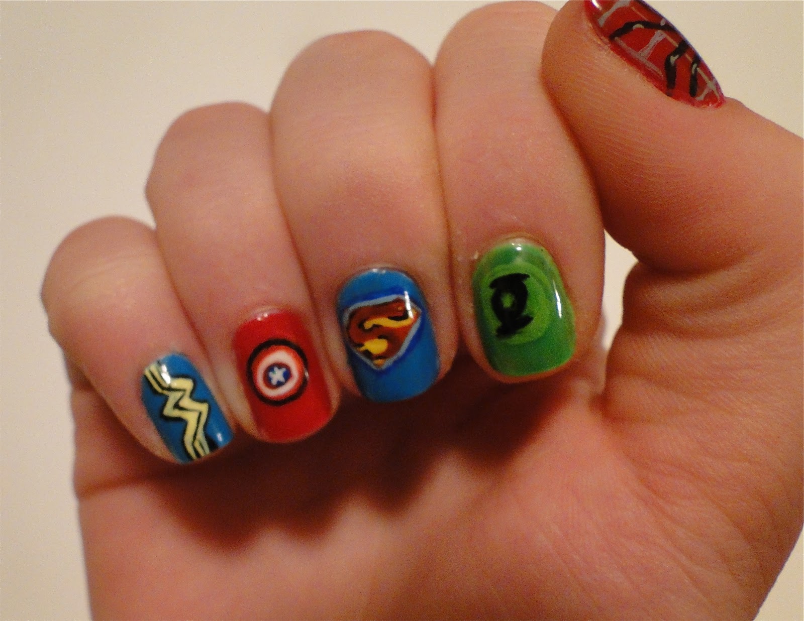 WeeklyWackyNails: Superhero Nail Art