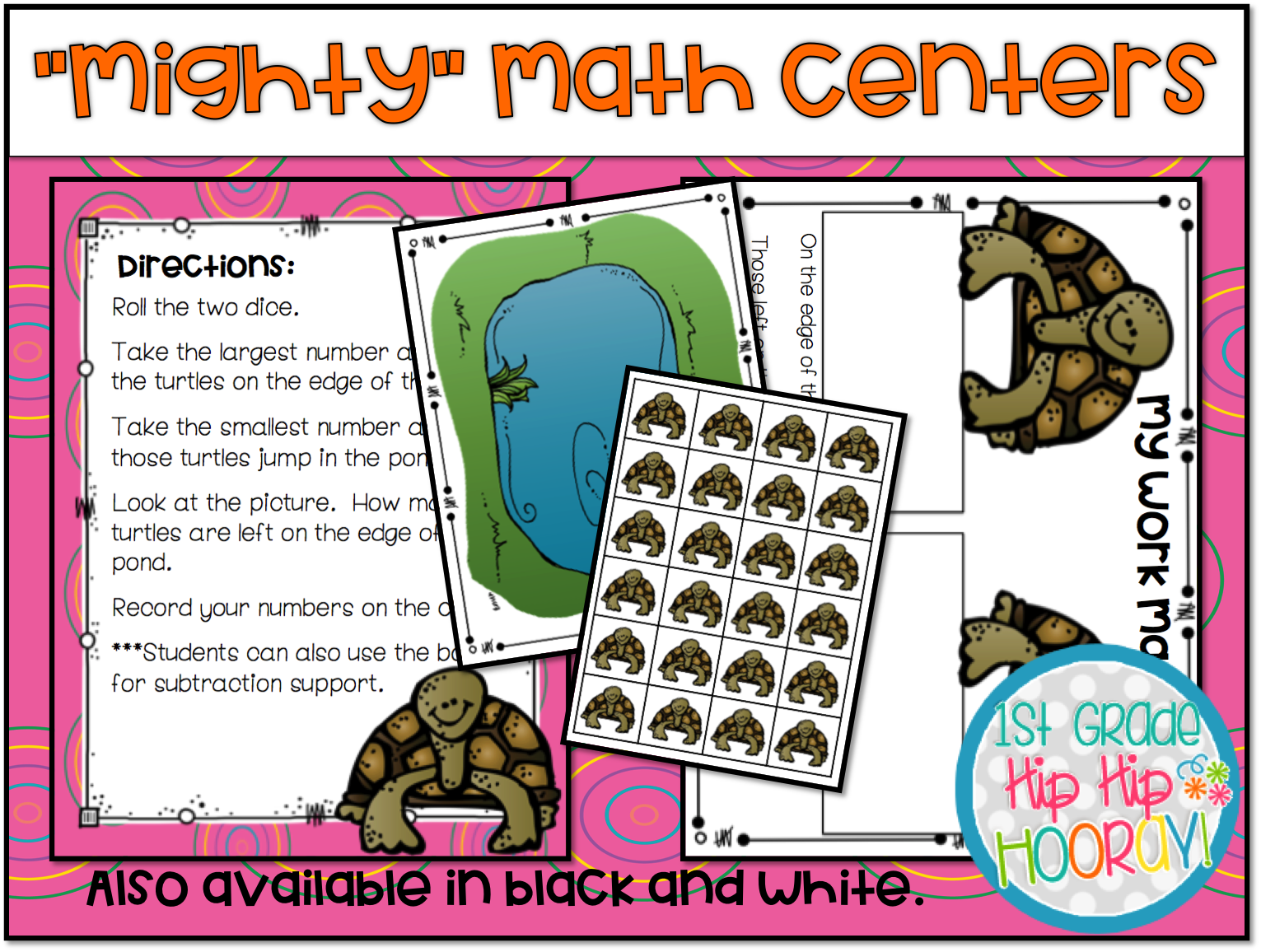 1st Grade Hip Hip Hooray!: Mighty Math Centers for Operations and ...