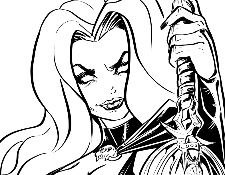 Lady Death - Process Breakdown And Video | EryckWebbGraphics