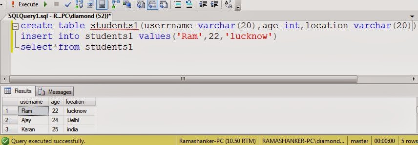 How to insert and display the data from database using web service in ...
