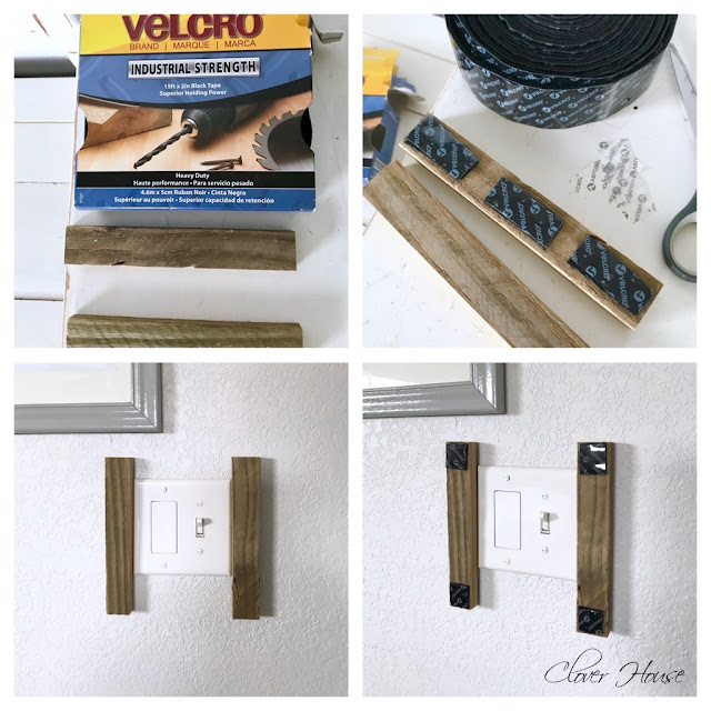 Clover House: Create a Bedroom Accent Wall - How to Cover a Light Switch