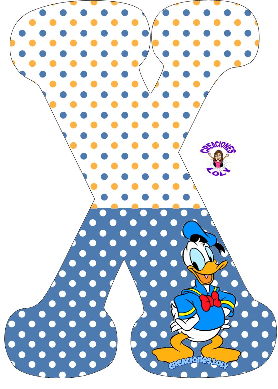 Creaciones Loly: Abecedario Pato Donald