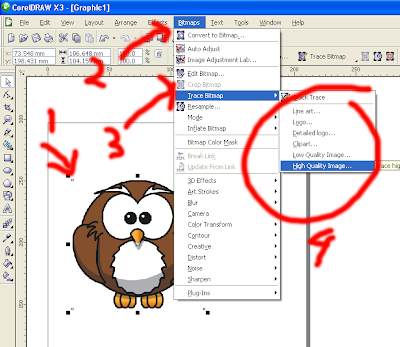 Tracing a Bitmap - CorelDraw