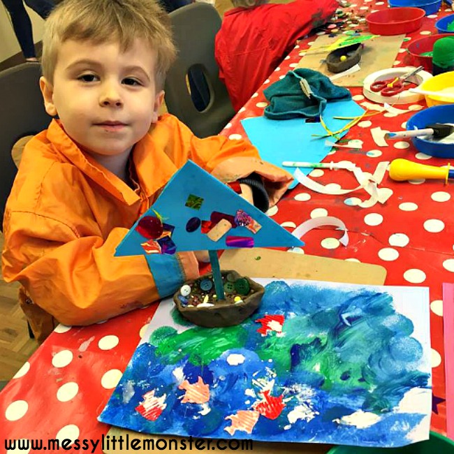 Clay Boat & Underwater Craft - Messy Little Monster